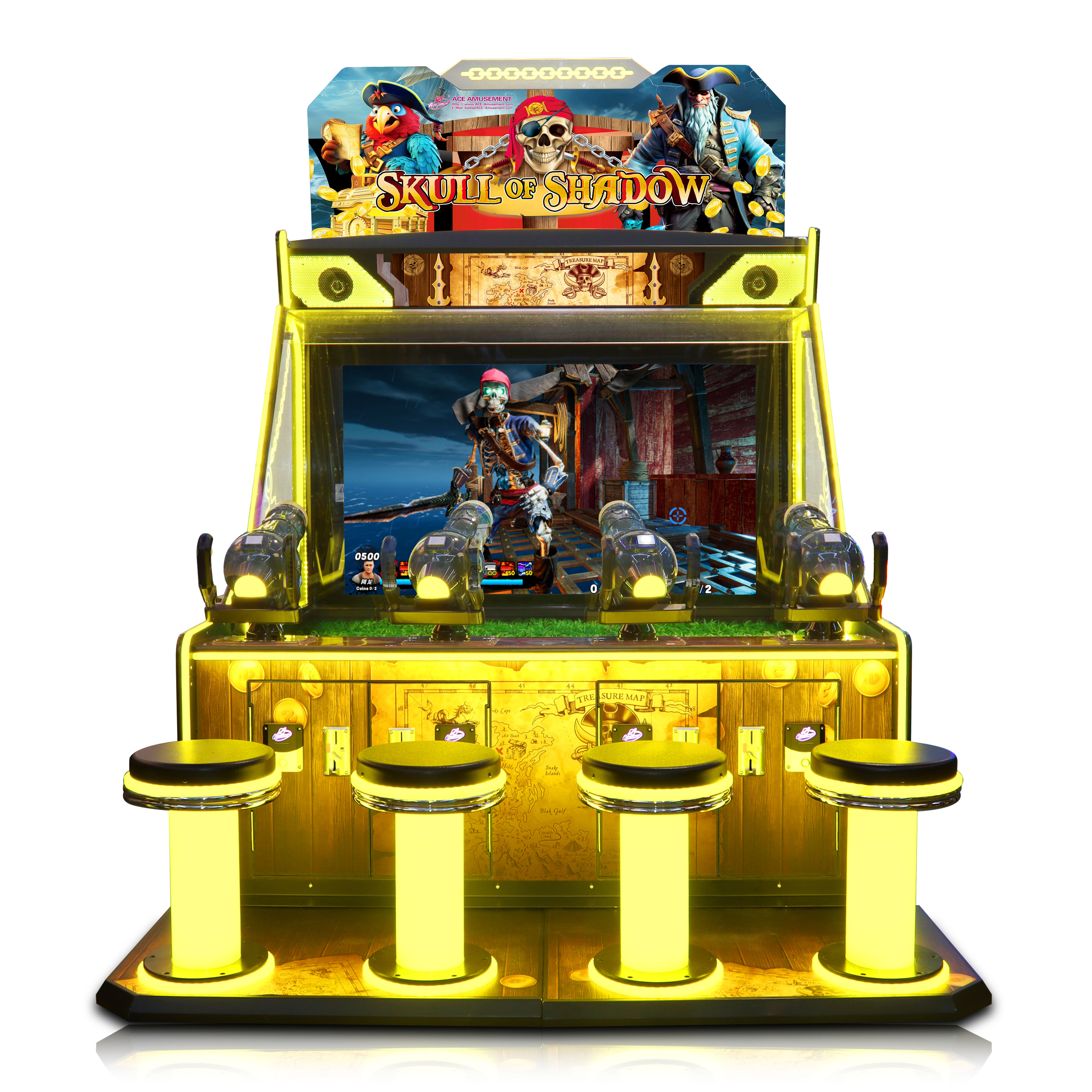 Skull of Shadow 4PL Water Shooting Game | New & Hot Game Machines | ACE Amusement